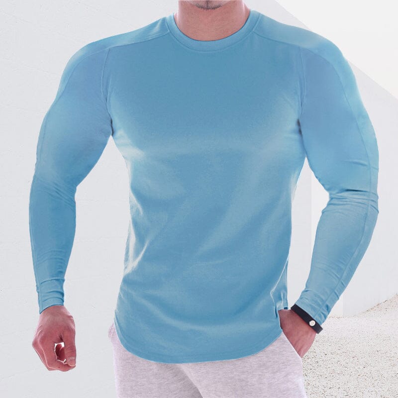 Muscle Long Sleeve Stretch T-Shirt – Cozymoo