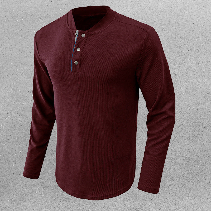 Henry Collar Button T-Shirt – Cozymoo