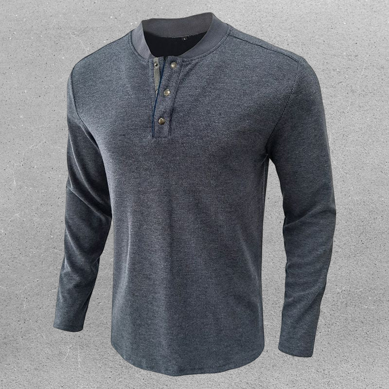 Henry Collar Button T-Shirt – Cozymoo