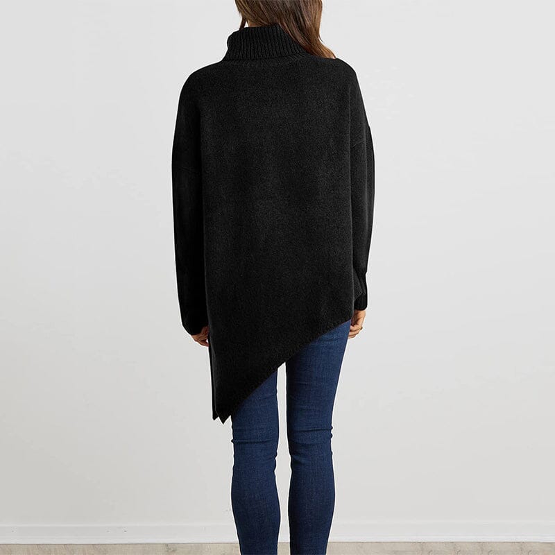 Irregular Turtleneck Sweater – Cozymoo